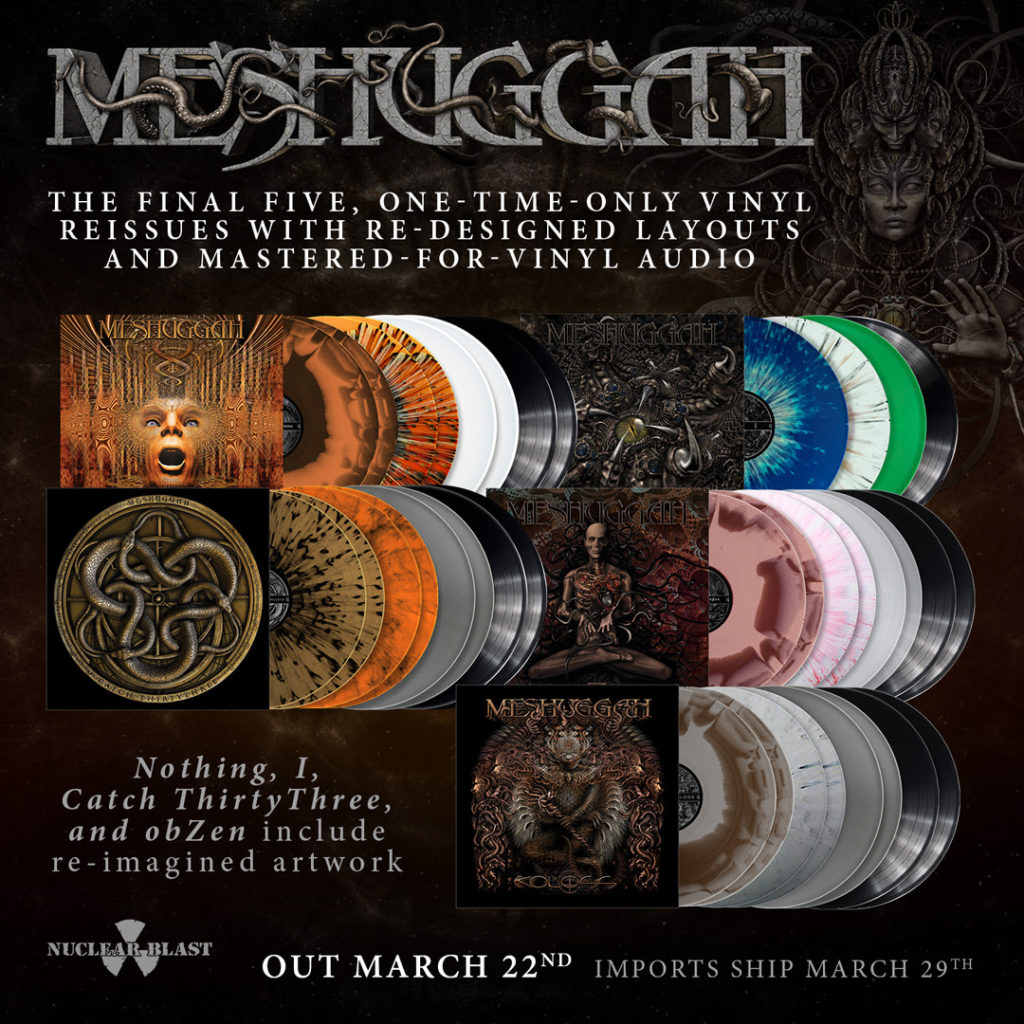 MESHUGGAH Announce Reissues for Nothing, I, Catch Thirtythree, obZen ...